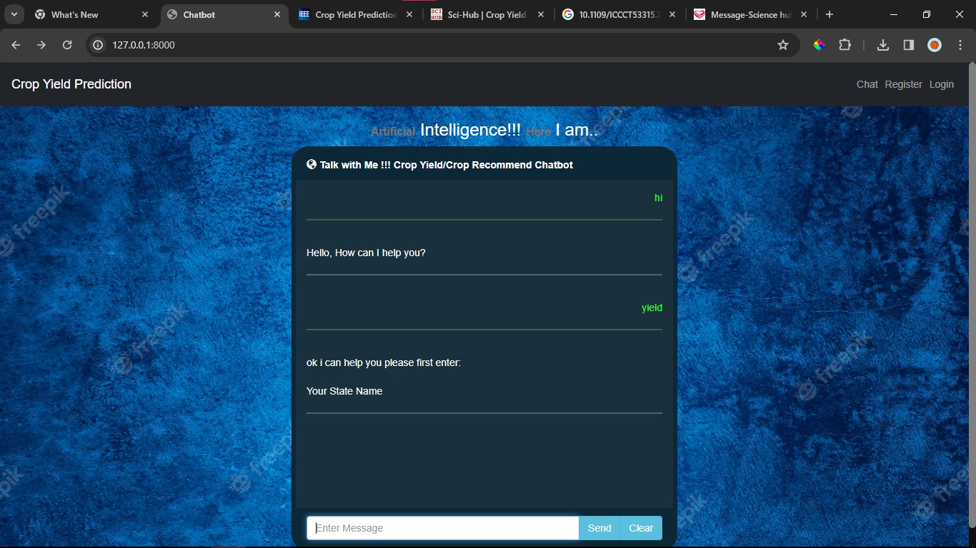 Forming Chat-Bot For Crop Yield Prediction And Crop Recommendation ...